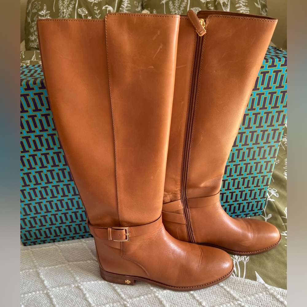 Tory Burch Brooke 25mm Knee Boots - Gem